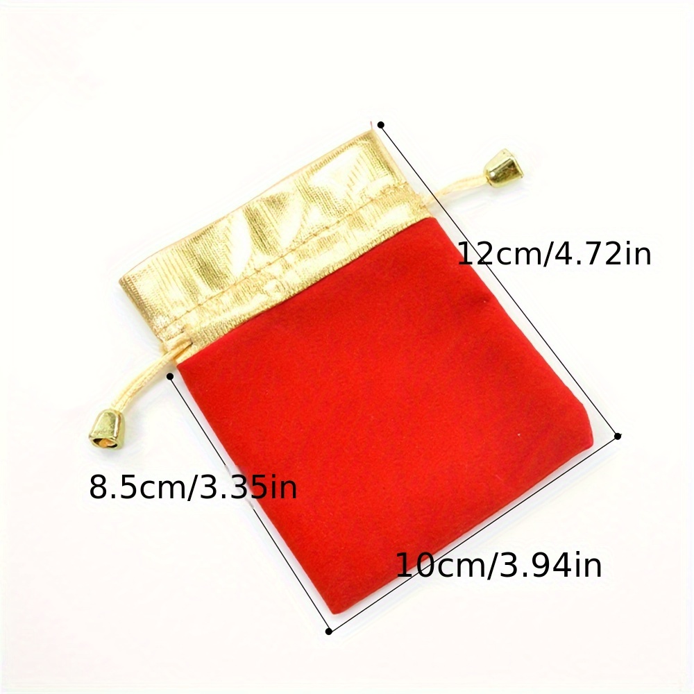 Velvet Jewelry Bags With Drawstrings Golden Packaging - Temu Canada