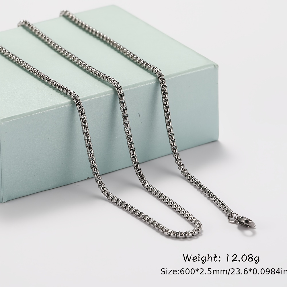 Men's Stainless Steel Chain Necklace /cuban Chain - Temu United Kingdom