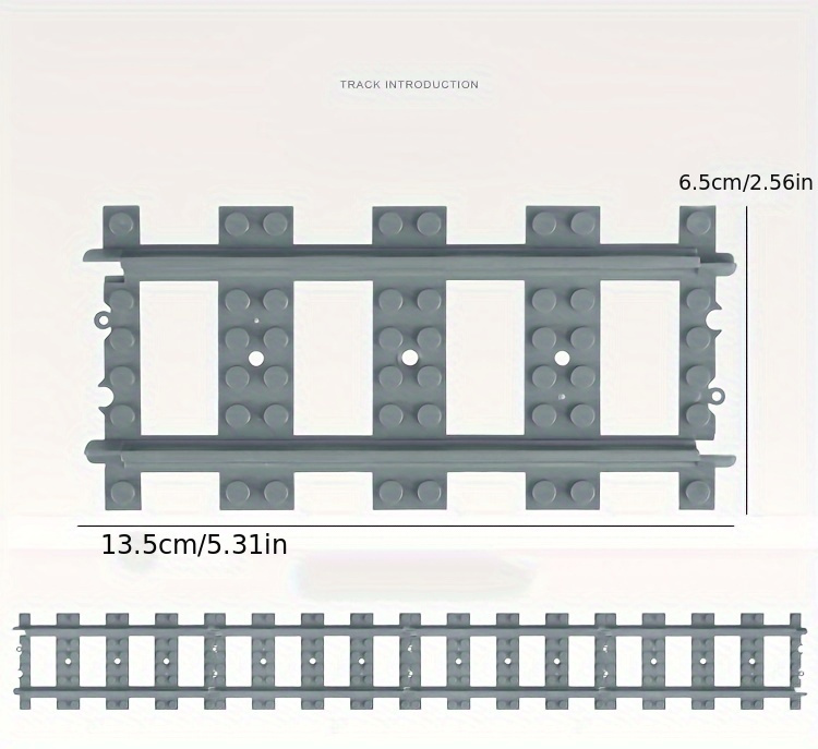 68pcs Tracks Building Blocks Train Tracks Urban Railways Diy Buildings ...
