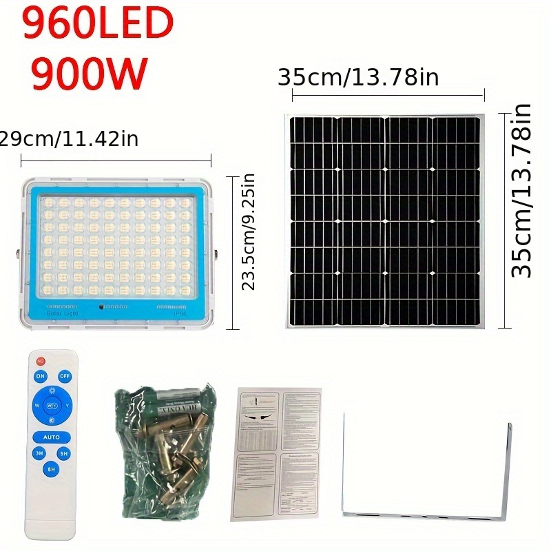 Solar Sensor Light Starry Floodlight Home Outdoor Waterproof - Temu ...