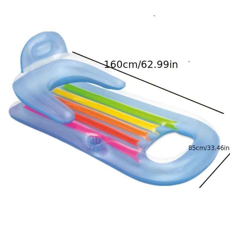 Swimming Pool Floating Lounger Leisure Thickened Inflatable - Temu