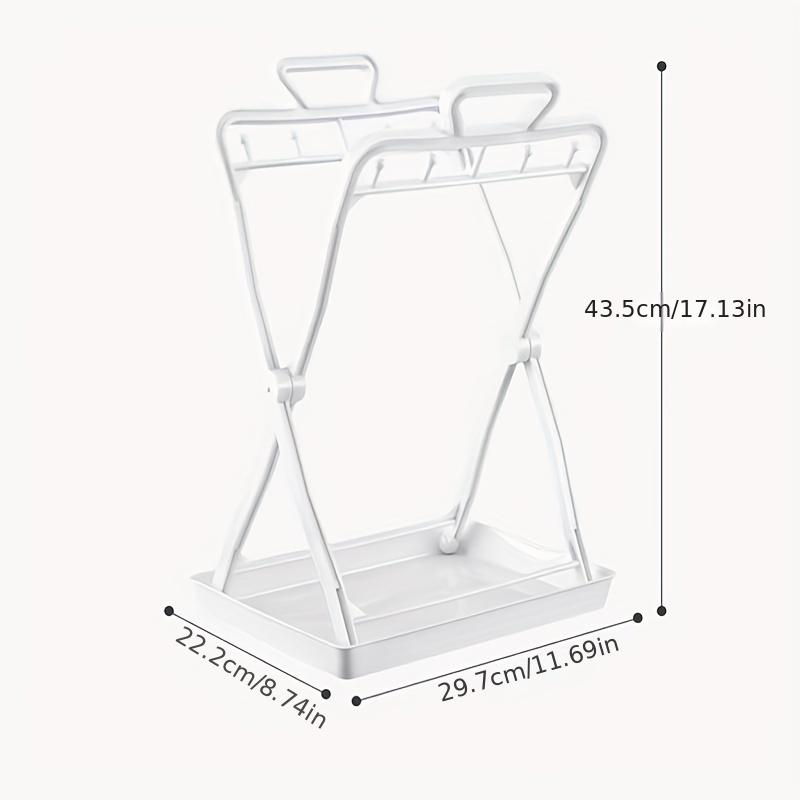 Baggy Rack Foldable Garbage Rack Tray Portable Garbage Bag - Temu