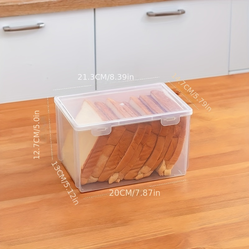 Large Capacity Airtight Bread Storage Box Modern Clear - Temu