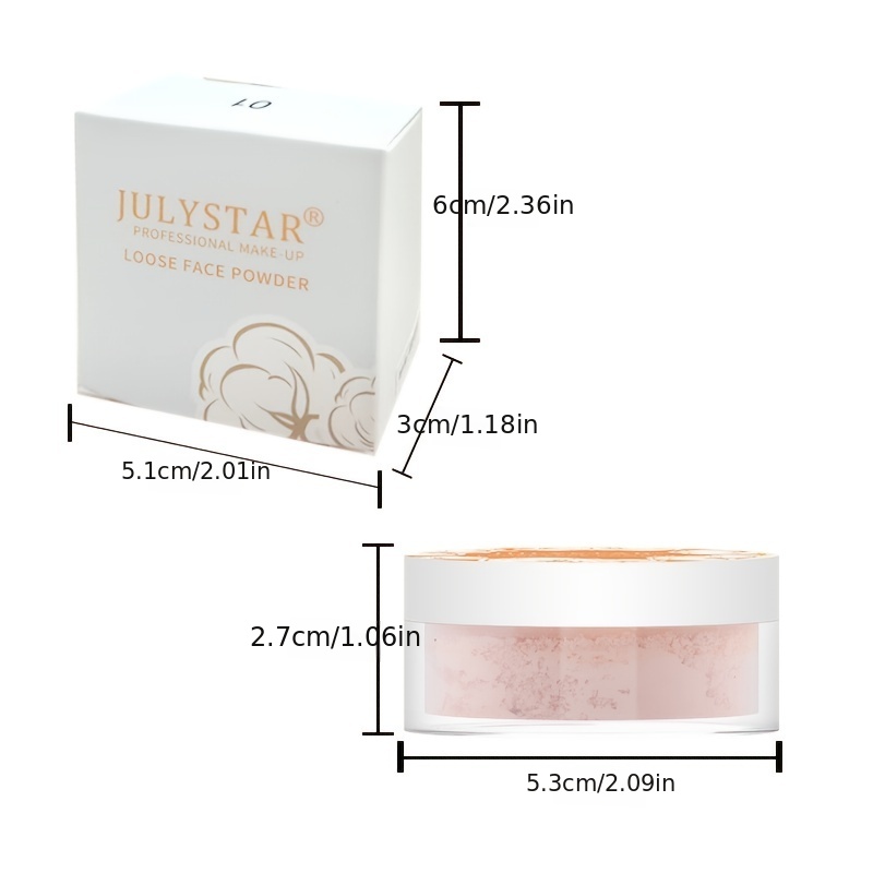 3 Color Concealer Loose Powder Lightweight Nude Color - Temu