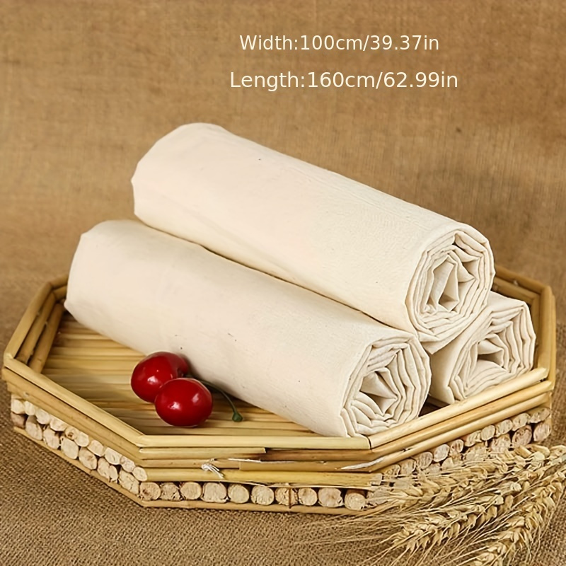 1pc Light Yellow Cotton Muslin Fabric - Perfect For Coffee Filters ...