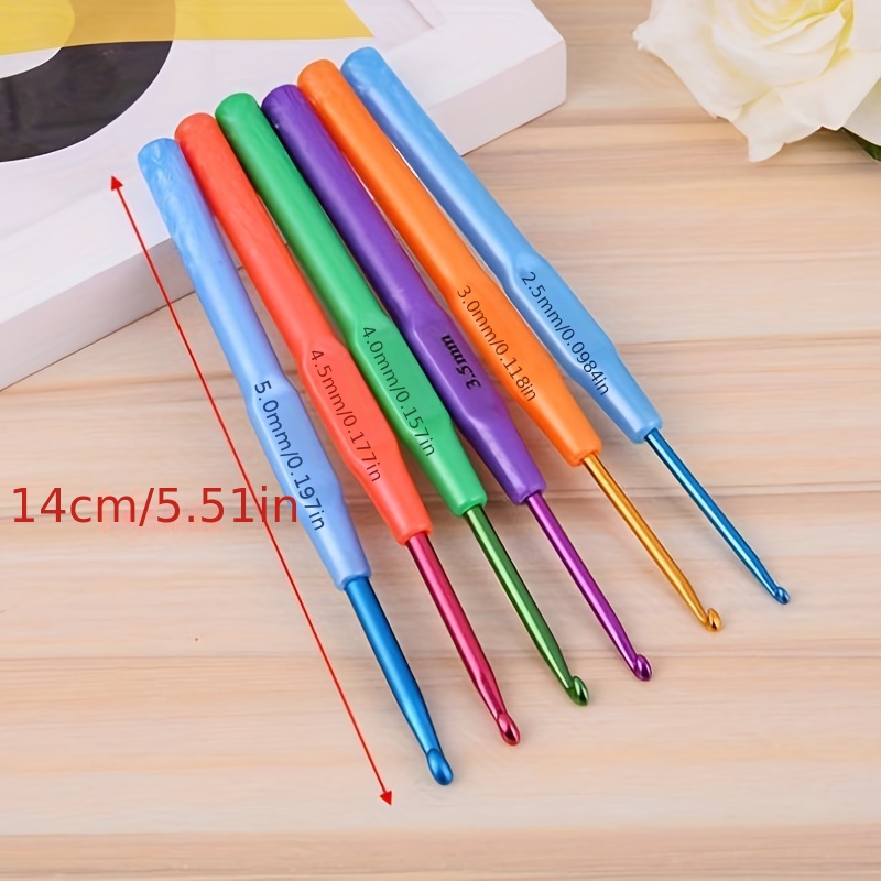 Plastic Handle Aluminum Oxide Crochet Hooks - Temu United