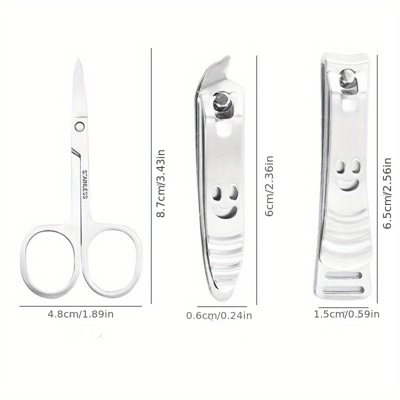 Nail Clippers Manicure Tool Set Portable Travel Case Cuticle - Temu ...