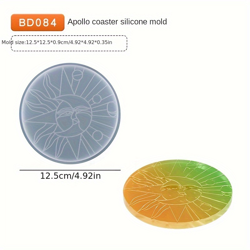 1pc 39 Kinds Silicone Molds Resin Round Coaster Hexagonal - Temu United ...