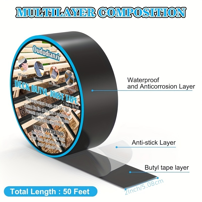 Deck Butyl Joist Rest Beam Tape Waterproof Sealing - Temu