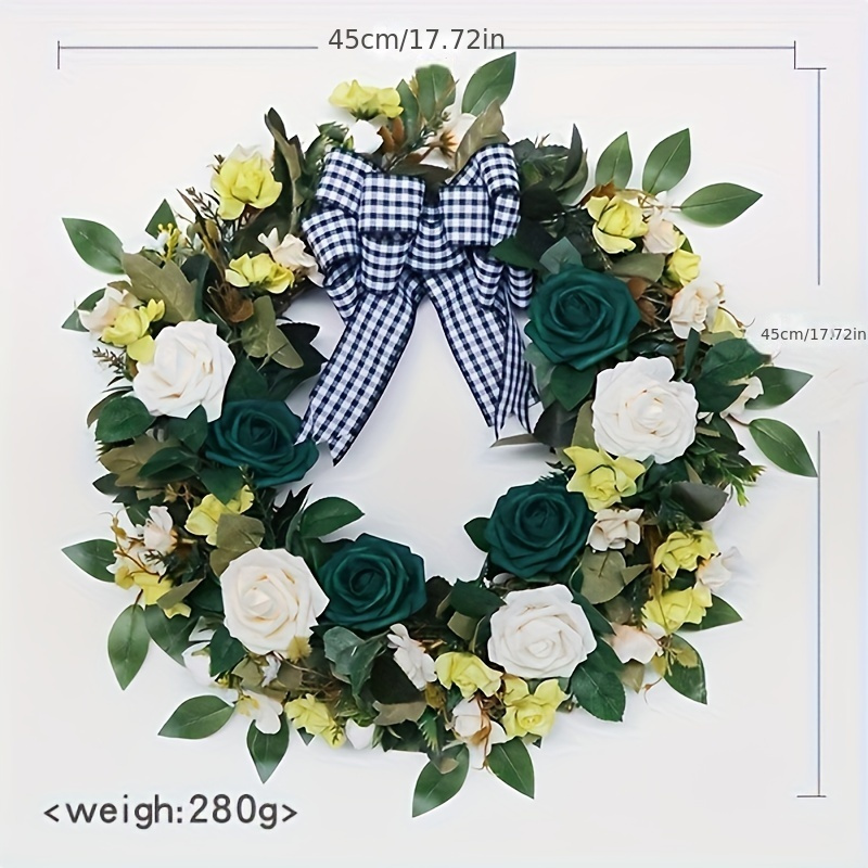 Enlarged Artificial Rose Flower Wreath Simulated Flower - Temu Australia