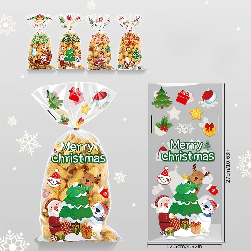 Mixed Christmas Candy Bag Hand Gift Toast Bread Packaging - Temu