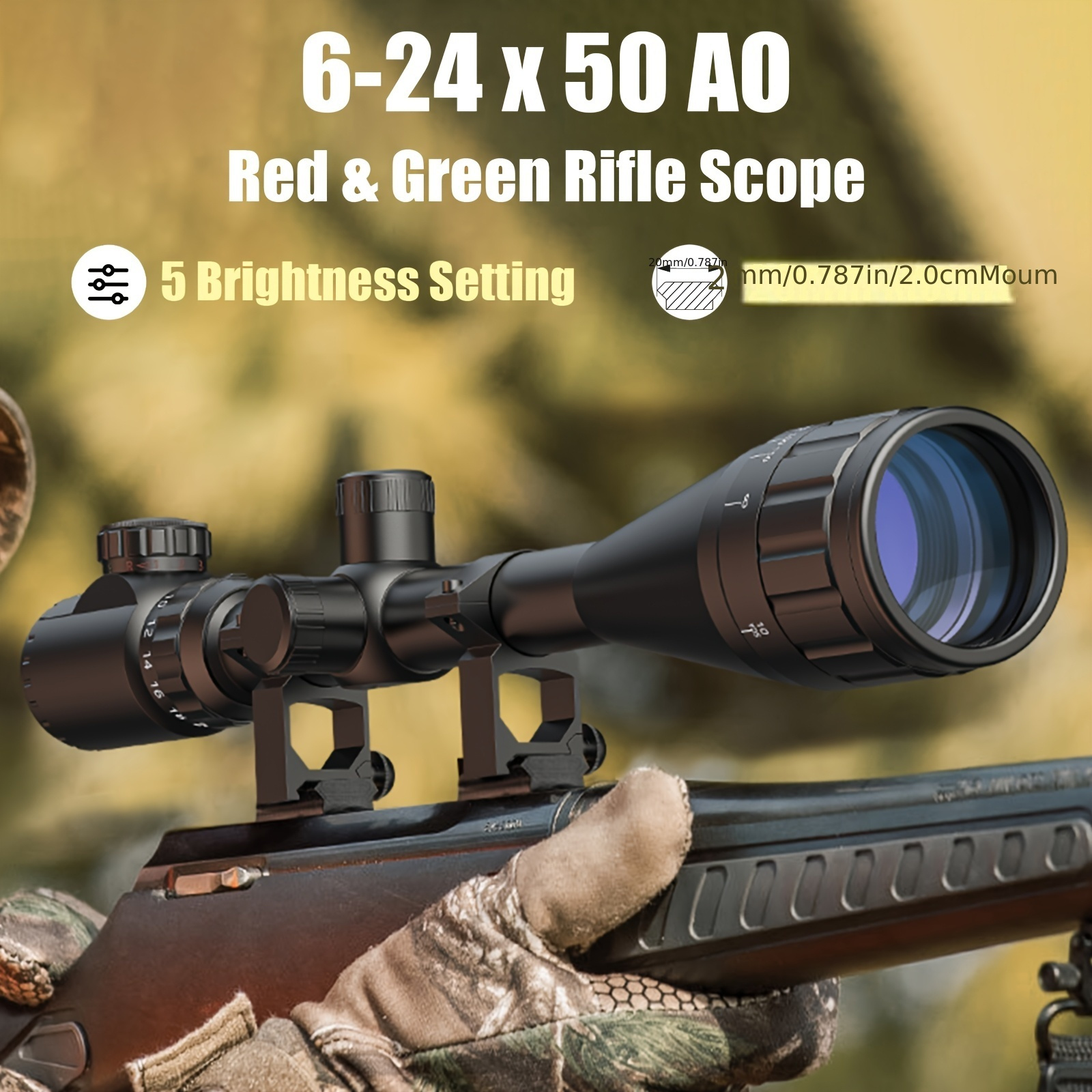 scopes for hunting sold on Temu United States