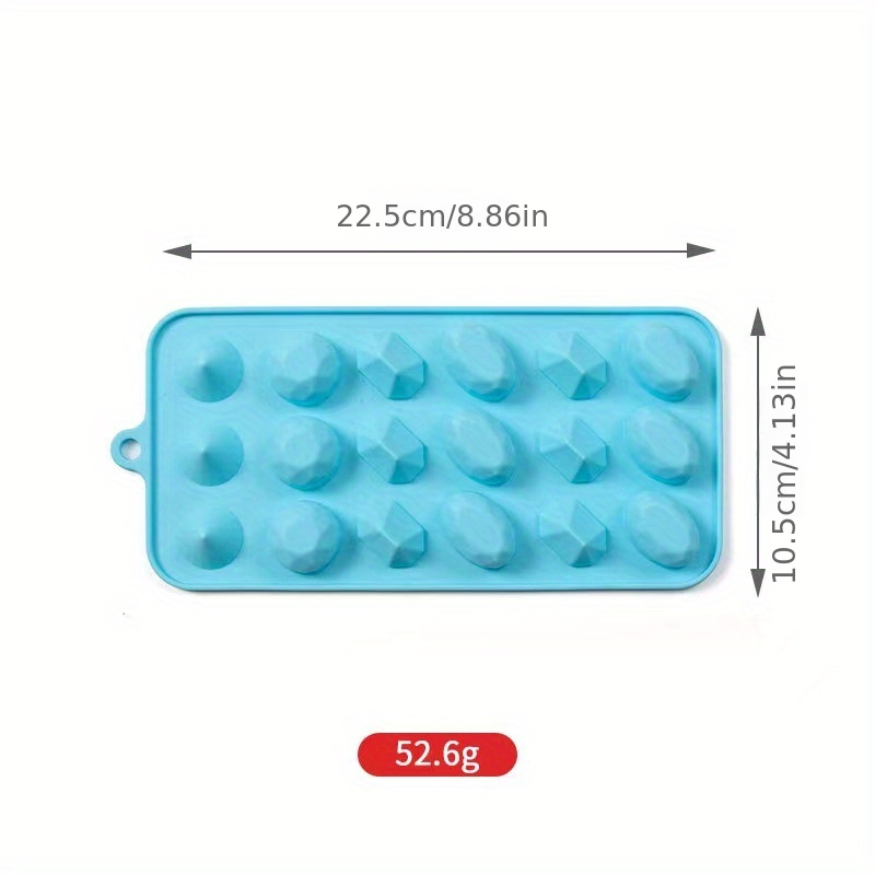 1pc 18 Silicone Silicone Chocolate Molds Thickened Food Grade Diamond ...