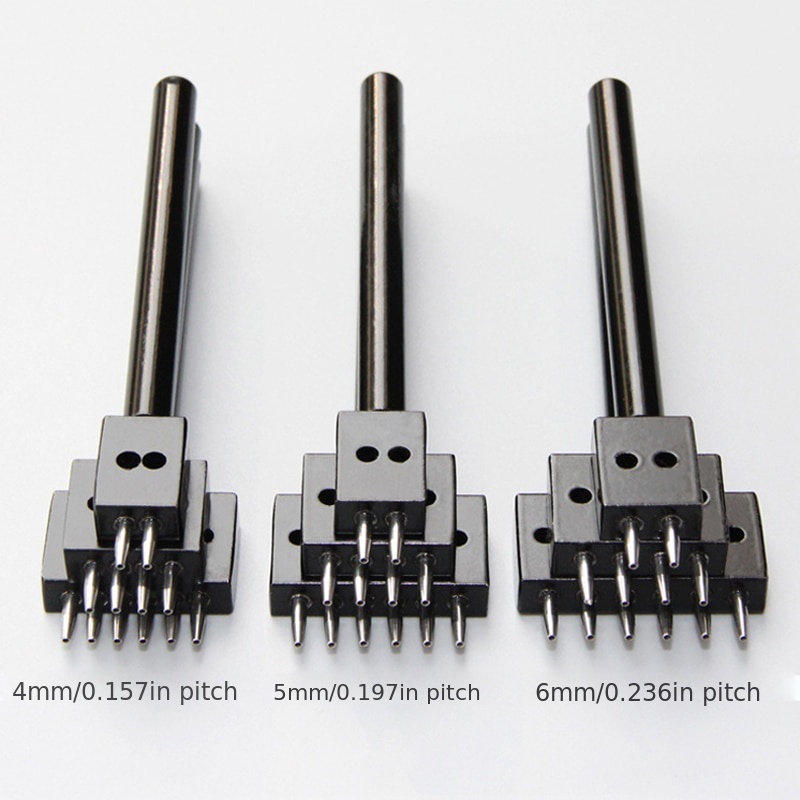 Round Stitching Punch Tools Black Leather Hole Punches 4/5/ - Temu ...