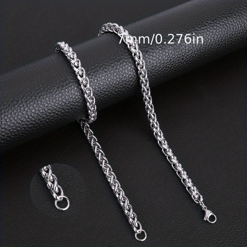 Simple Stainless Steel Men's Necklace, Hip Hop Dragon Bone Chain ...