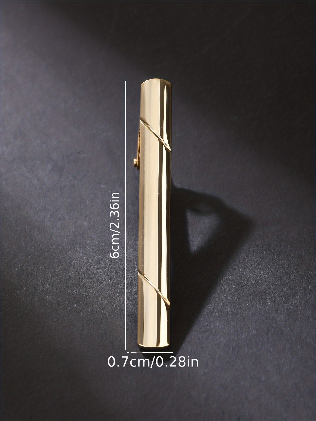 1pc Golden Glossy Two Slant Bar Cutting Line High Quality Business ...