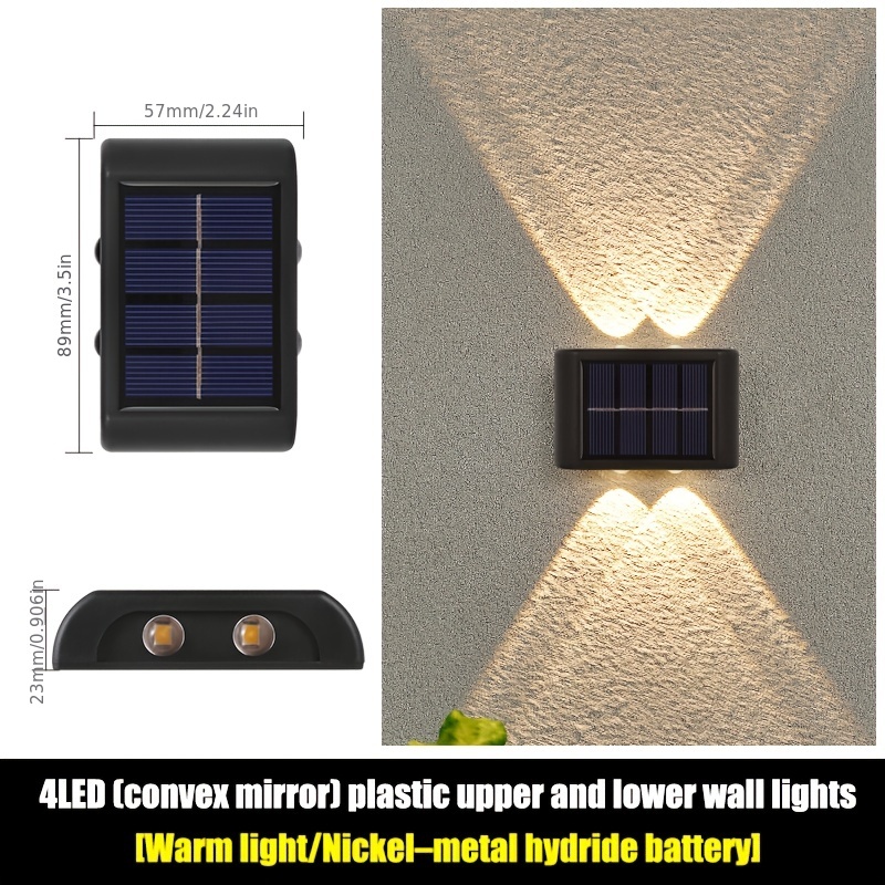 Outdoor Decorative Solar Waterproof Wall Light - Temu United Kingdom