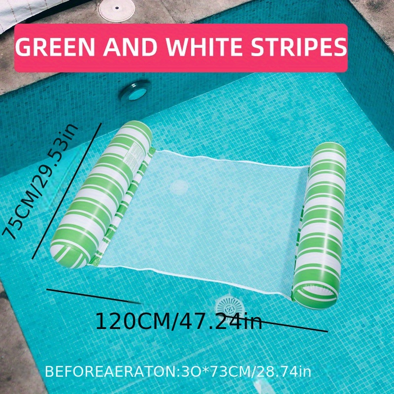 Floating Bed Cylinder Striped Swimming Circle Pool Float - Temu Australia