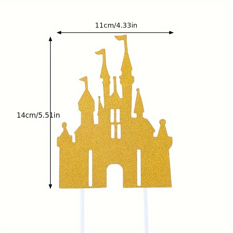 Creative Golden Silvery Castle Baking Cake Decorations - Temu Australia