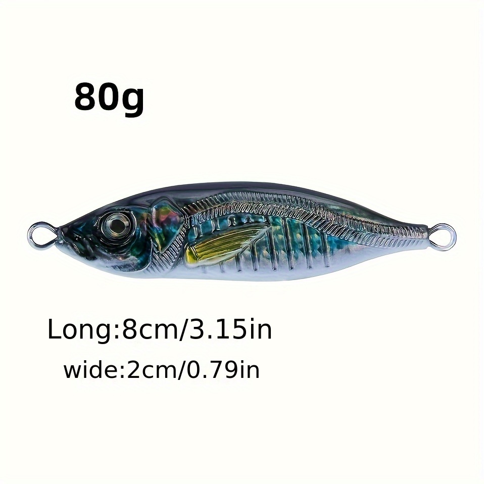 1pc 40g 60g 80g 3d Metal Jig - Temu Philippines