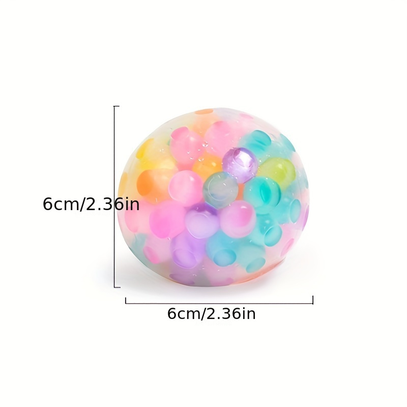 Squishy Ball Sensory Fidget Toy Colorful Water Bead Squeeze - Temu