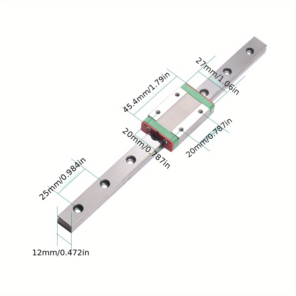 Mgn Mgn12 Length Miniature Linear Rail Slide Mgn12 Linear - Temu United Kingdom
