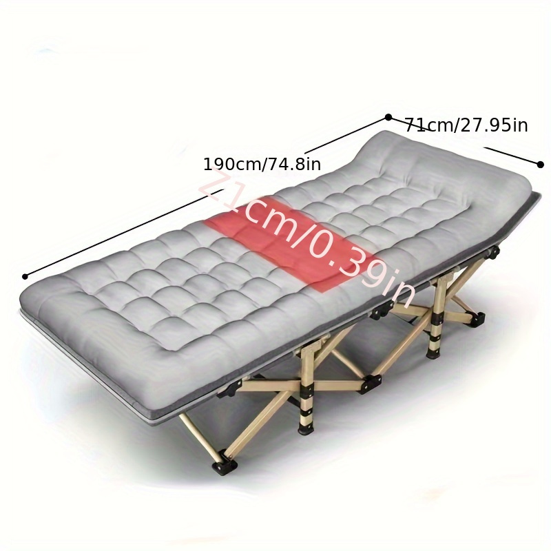 Folding Bed Portable Extra Large Load Bearing Bed Lunch Break Nap Bed ...