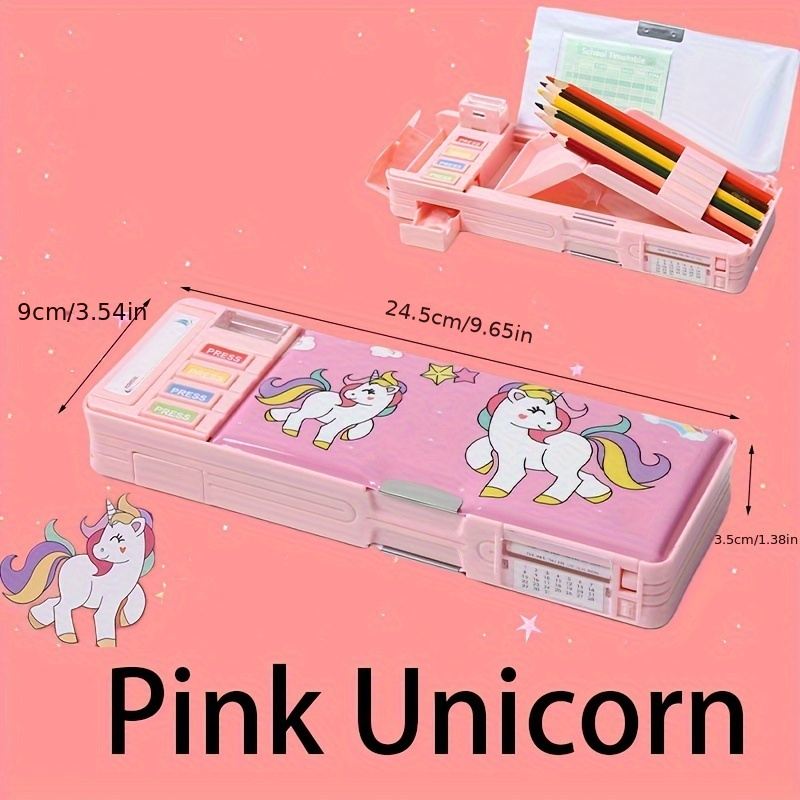 Double Opening Multi functional Stationery Box Self - Temu United Emirates