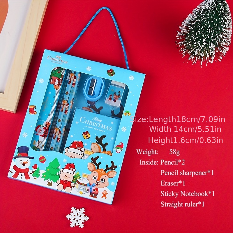 Christmas Portable Stationery Gift Box Set Christmas - Temu United Kingdom