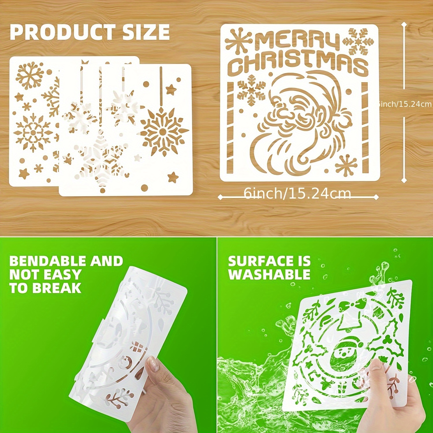 New Christmas Painting Decoration Themes Hollowed Color - Temu United