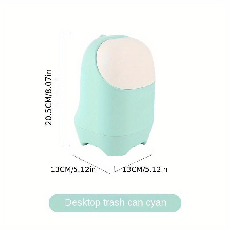 1pc Desktop Trash Can Cute Bedroom Puppy Mini Garbage Bucket With Lid ...