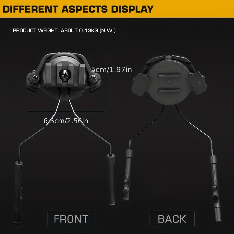 Rotatable Helmet Arc Rail Adapter Suspension Headphones - Temu