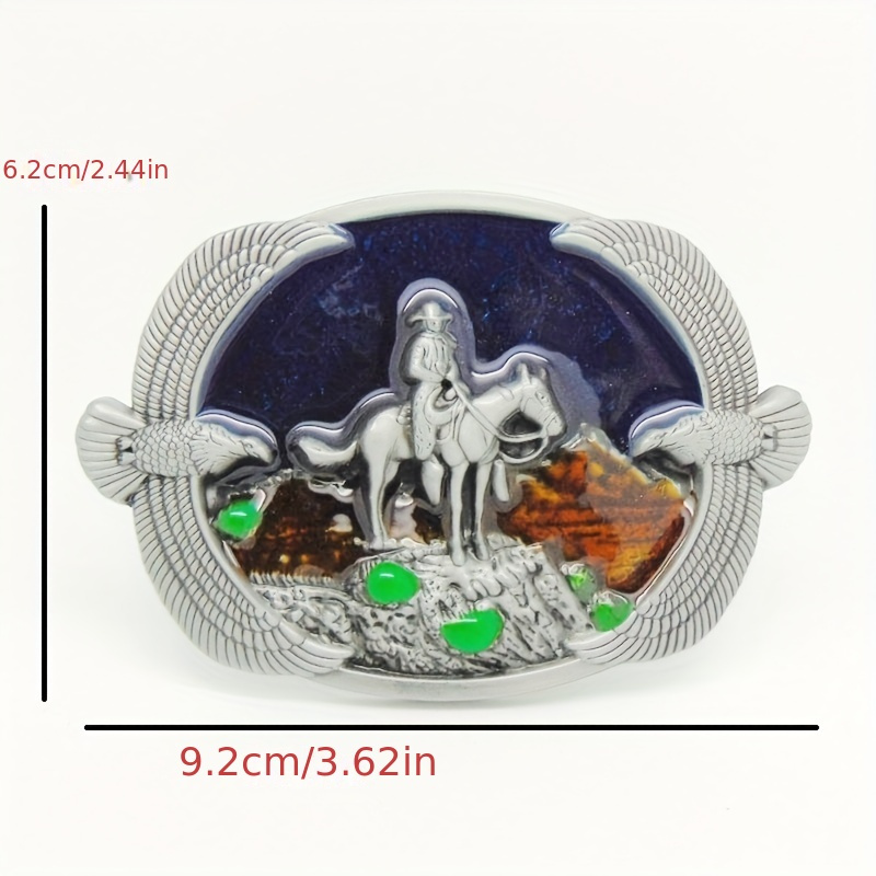 Western Cowboy Horse Riding Men's Belt Buckle - Temu