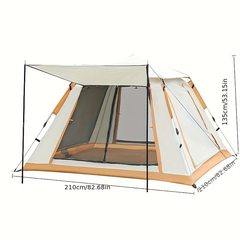 Outdoor Camping Tents With Poles Windproof And Rainproof Tent Suitable ...