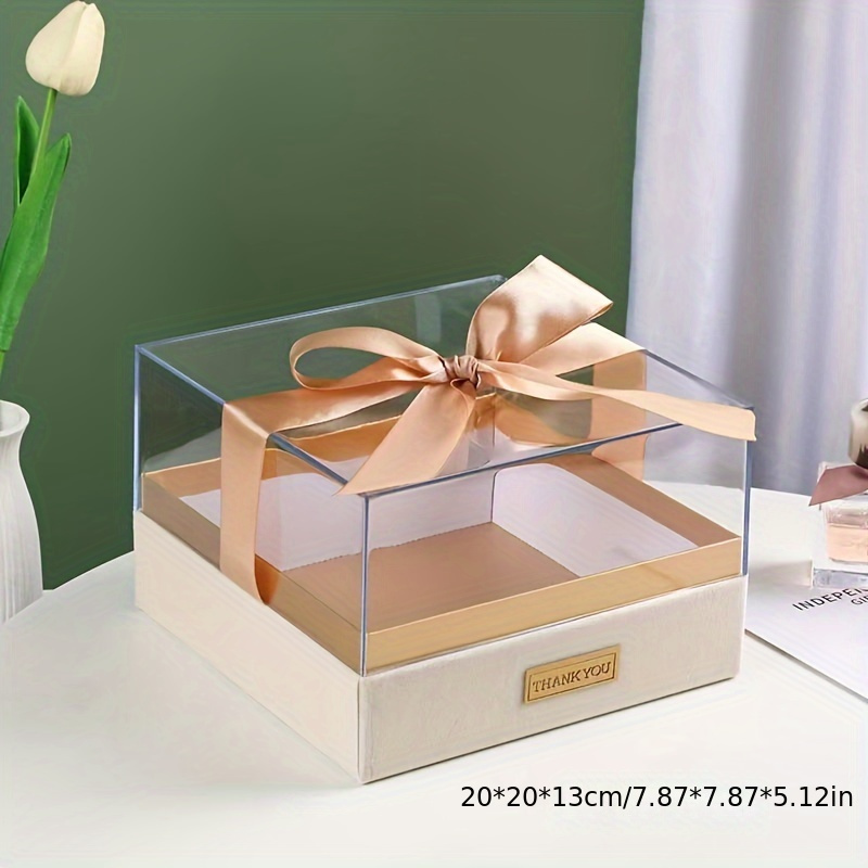 Square Acrylic Gift Box New Year Valentine's Day Gift Box - Temu Australia