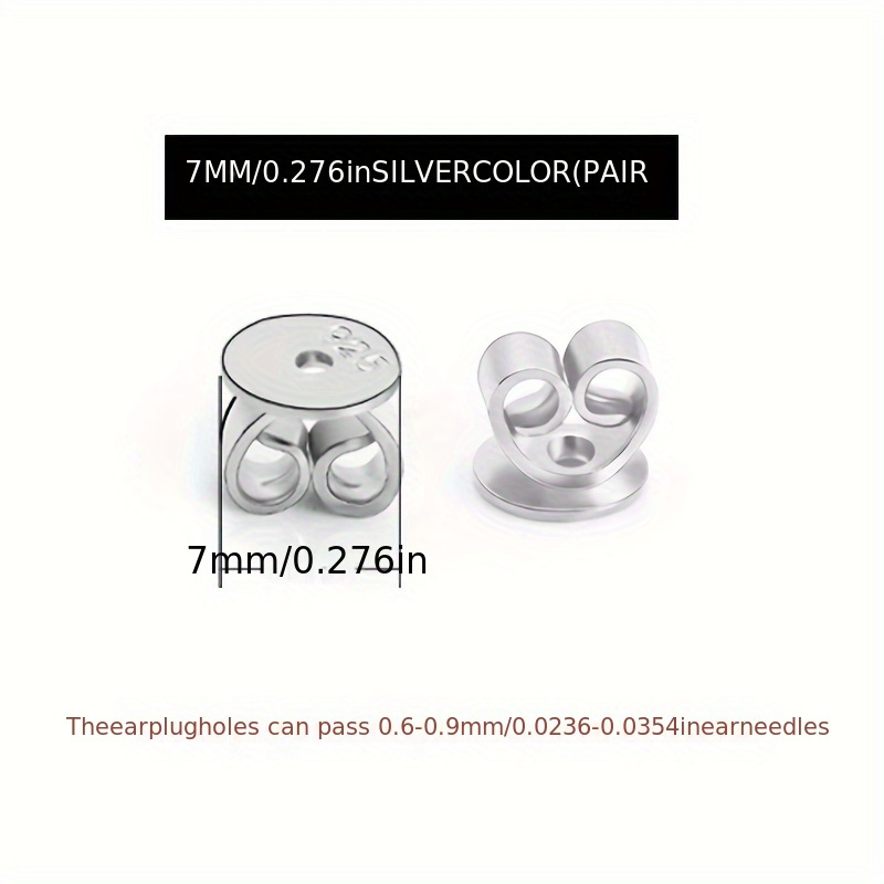 925 Sterling Silver Diy Earrings Ear Ear Studs Behind - Temu Canada