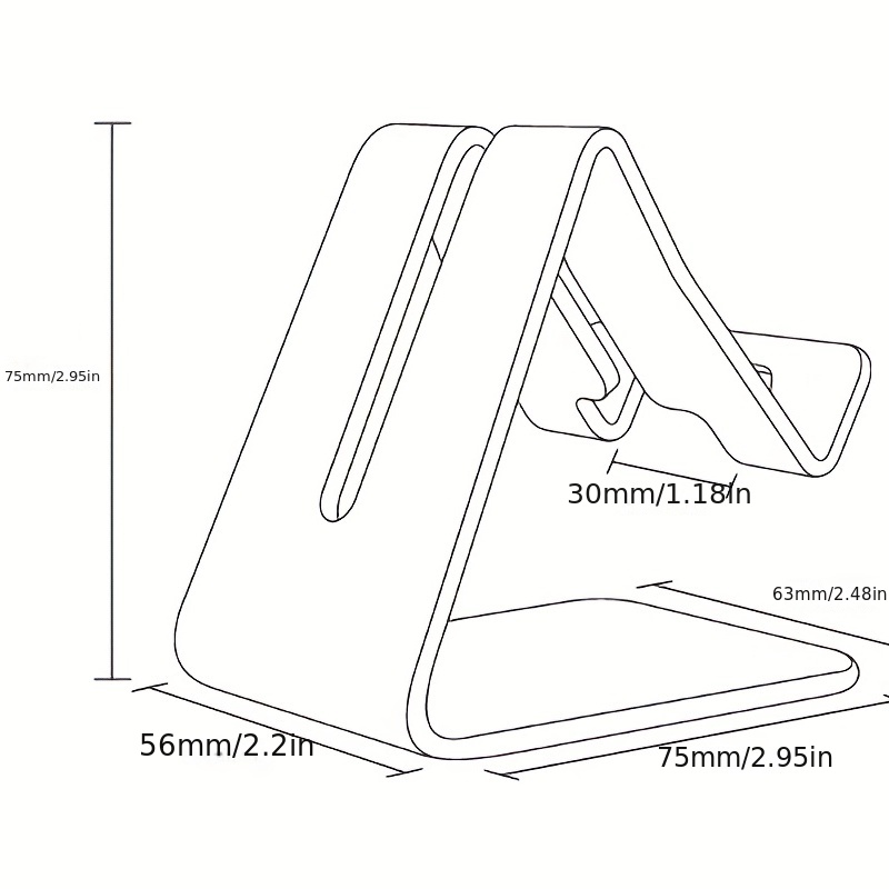 Aluminum Alloy Flat Desktop Bracket Metal Bracket Mobile - Temu