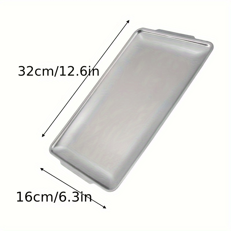 Thickened Stainless Steel Square Plate Snack Plate Breakfast - Temu ...
