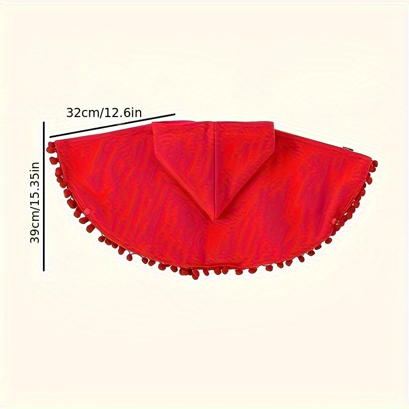 Autumn Winter Red Cloak Cape Going Shawl Cute Outwear - Temu United Kingdom