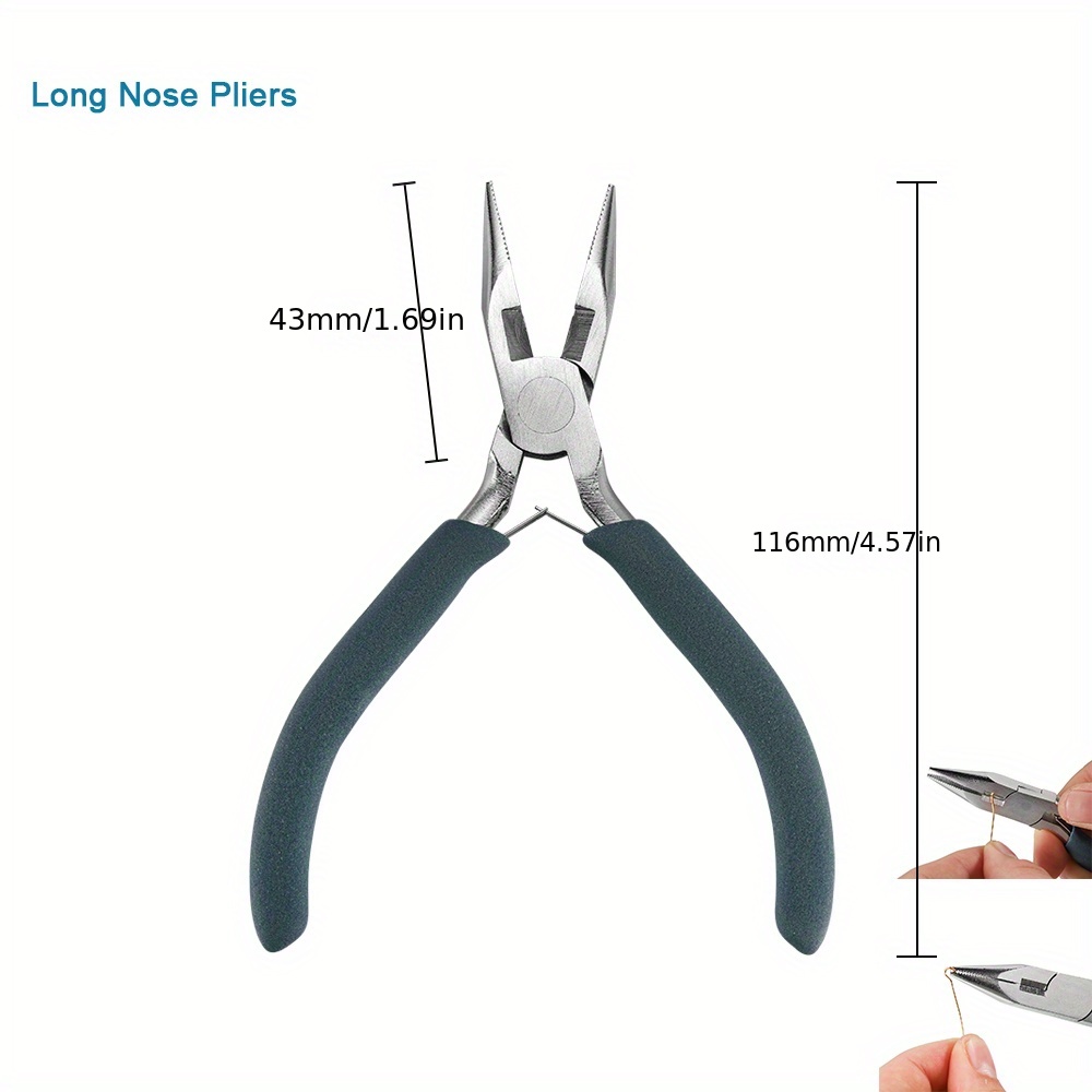 Equipment Kit Long Needle Round Nose Cutting Wire Pliers - Temu Netherlands
