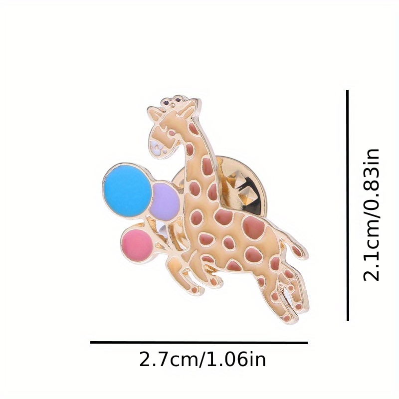Balloon Small Elephant/ Monkey/ Giraffe Shape Brooch Pin - Temu United ...