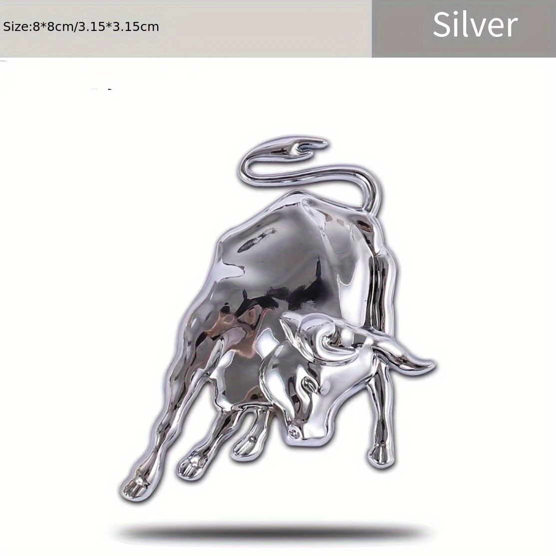 Ull Car Emblem Decal Badge Bull Stickers 3d Metal Bull - Temu United ...