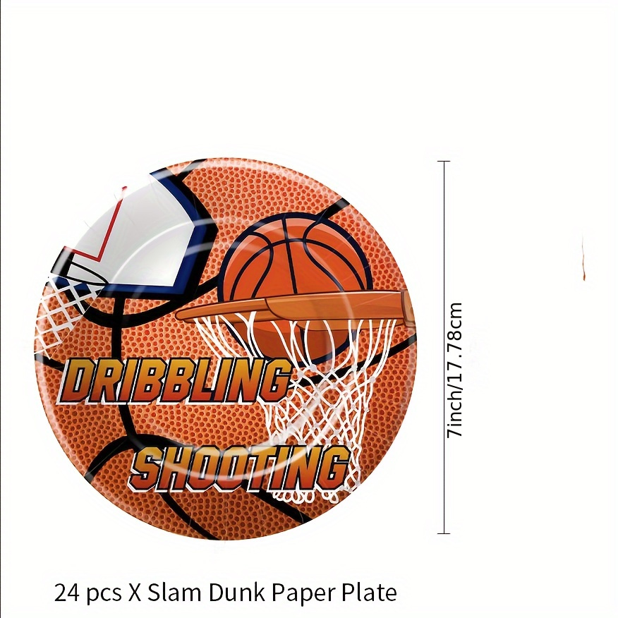 Basketball Party Decorations Tableware Basketball Birthday - Temu ...