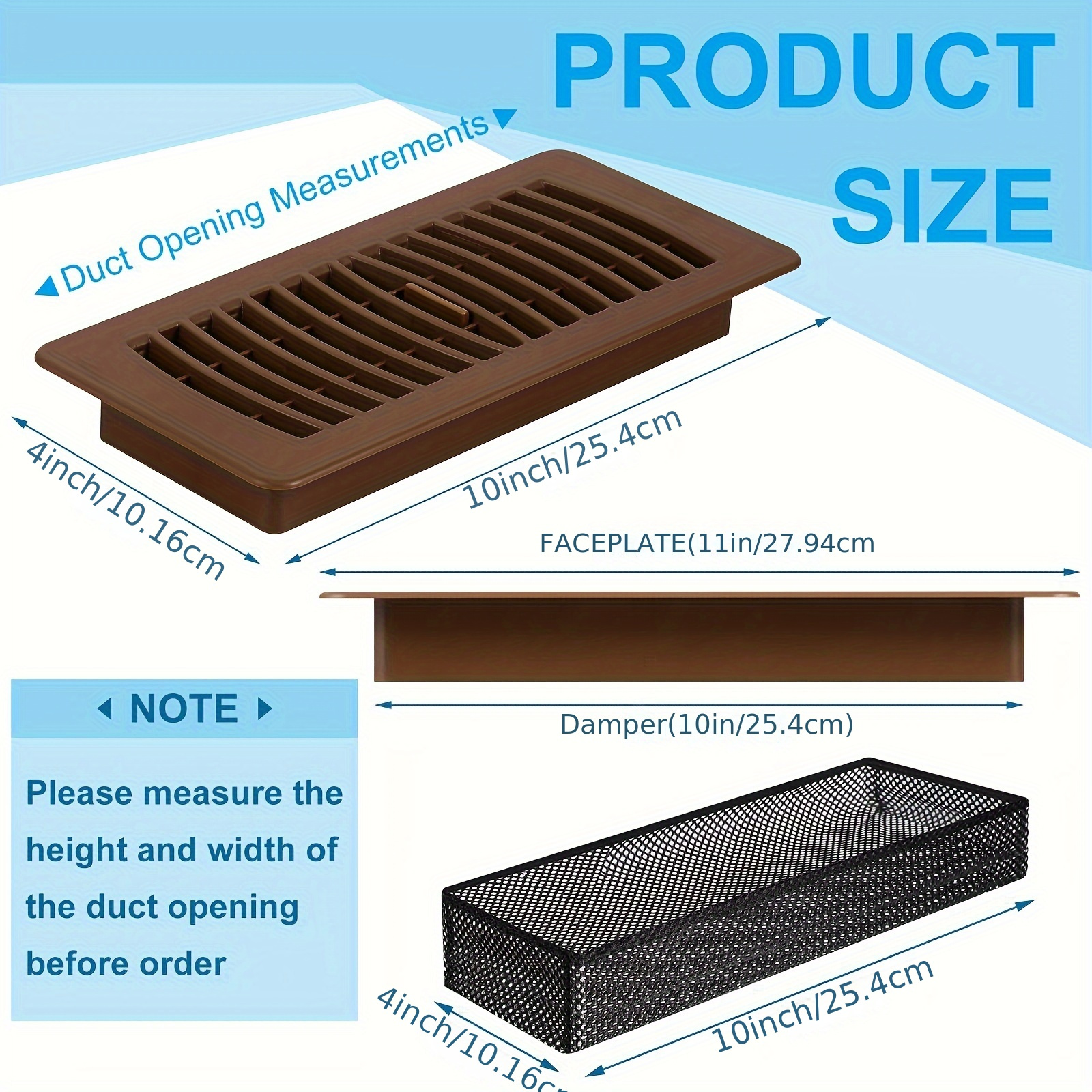 Floor Vents Register Vent Cover Trap Set Plastic Floor Vent - Temu