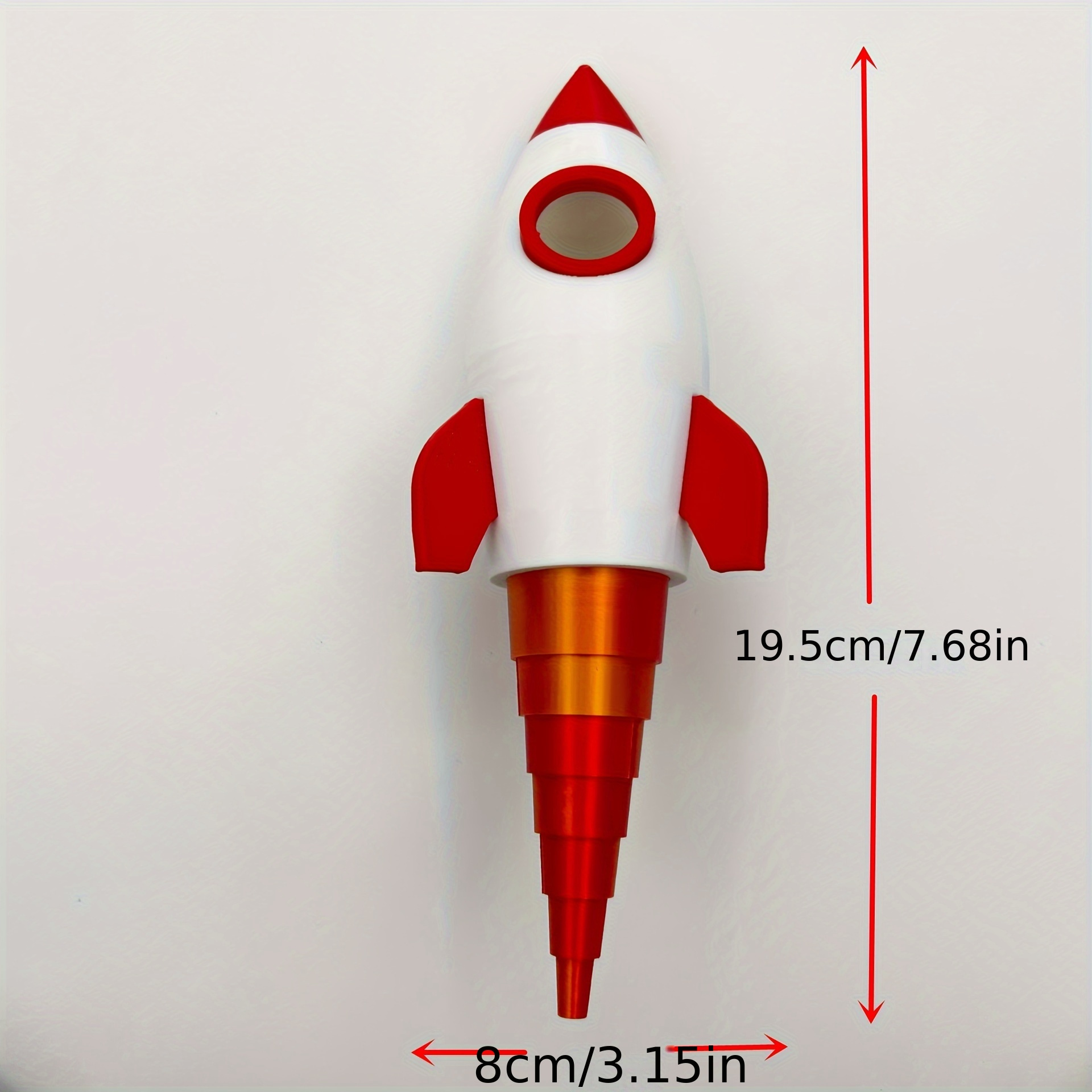3d Printed Pop-up Rocket Model - Fun Desk Accessory - Plastic Material ...