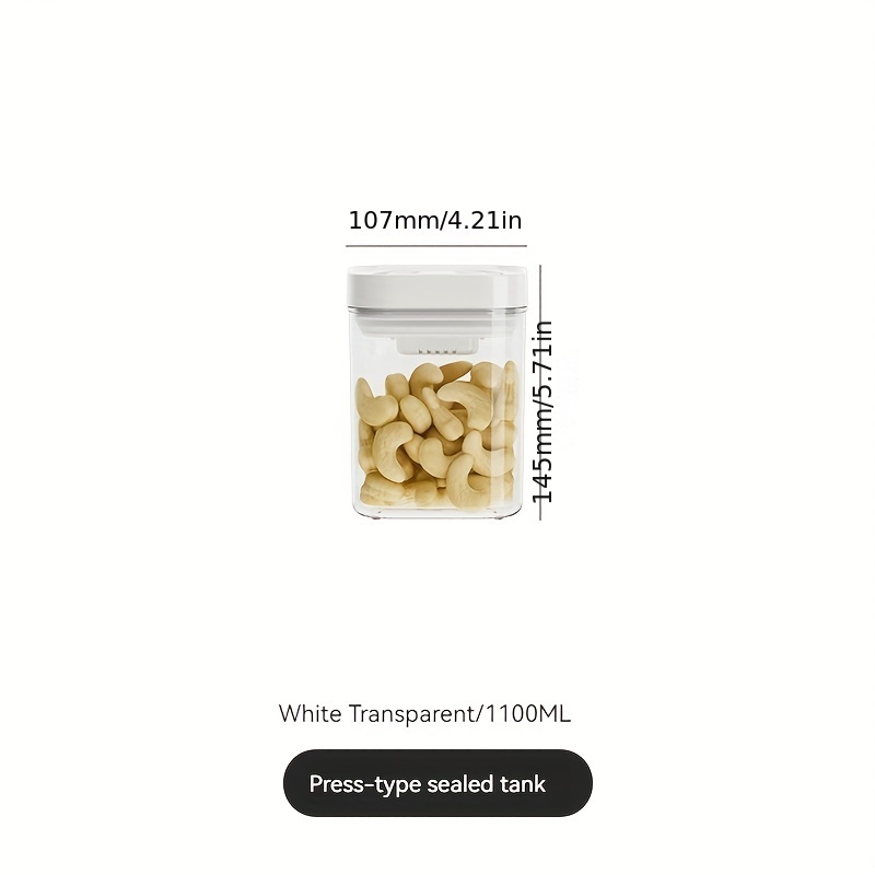 Airtight Food Storage Containers Clear Cereal Dry Food - Temu Canada