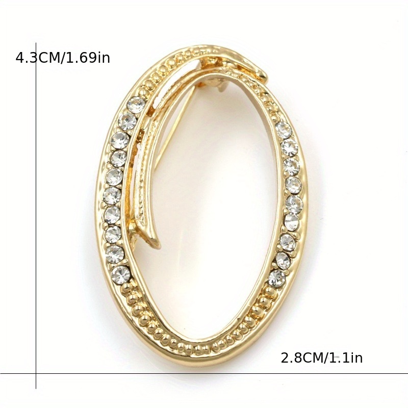 Rhinestone Studded Initial Letter Brooch Badge Collar - Temu United Kingdom