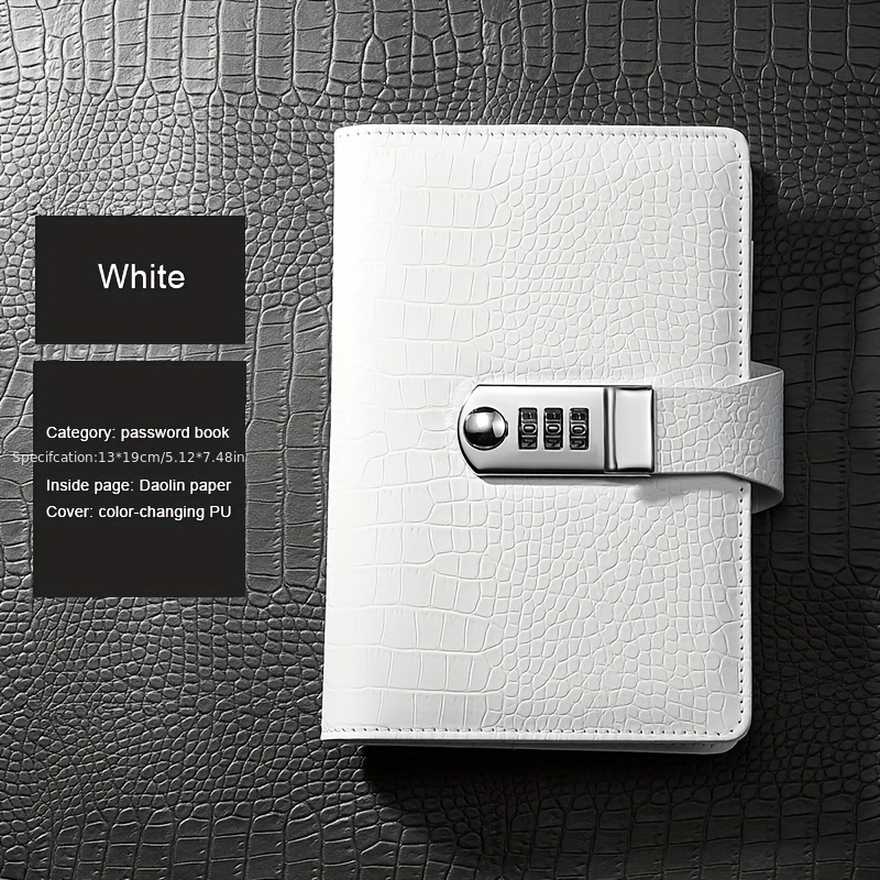 New Loose leaf Book A5a6 Password Lock Creative Business - Temu Portugal