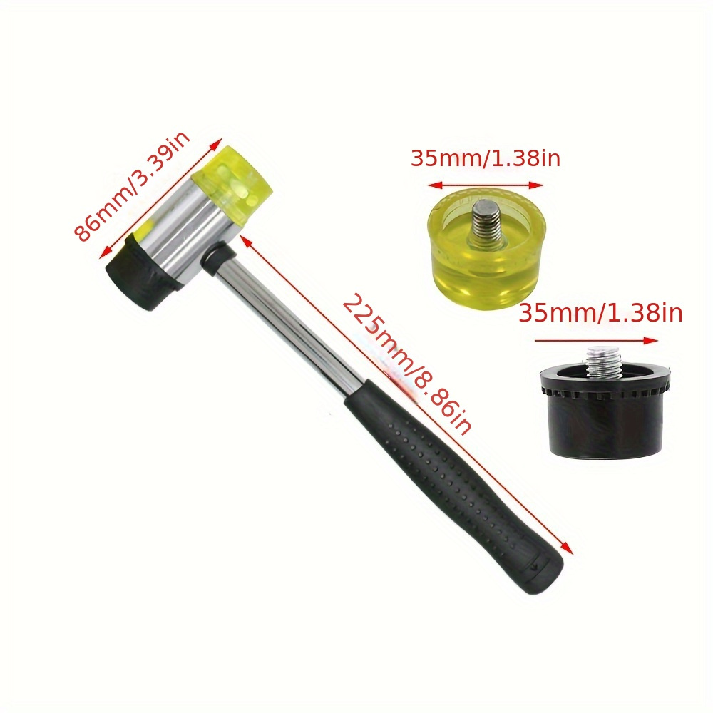Double Head Plastic Rubber Hammer Double faced Soft Hammer ( - Temu ...