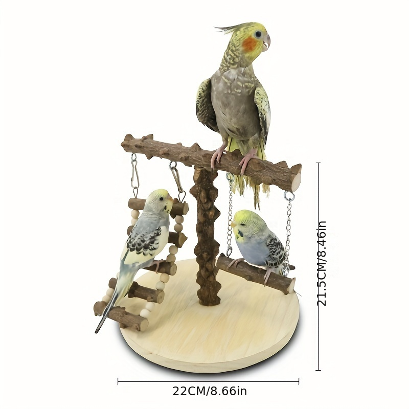 Bird Toy Woode Parrot Play Stand Ladder Swing Small Bird - Temu Ireland